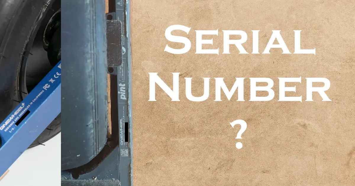 How to find the Onewheel serial number - FallmanTech